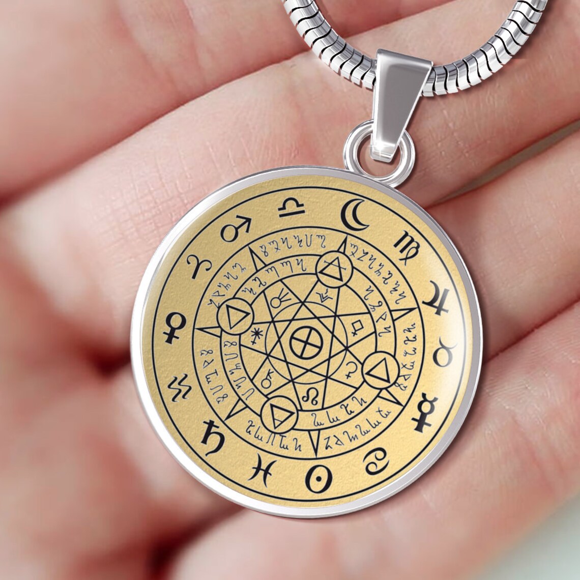 Witchcraft Jewelry Alchemy Amulet Talisman Necklace Pendant | Etsy