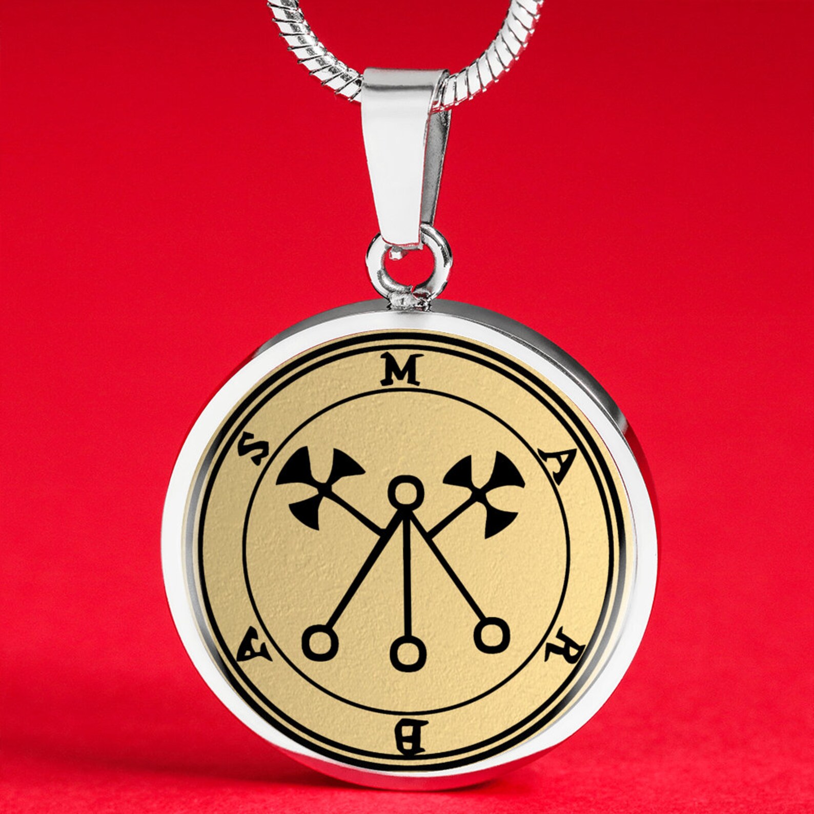 Demon Seal Sigil Necklace Jewelry Goetia Amulet Talisman - Etsy