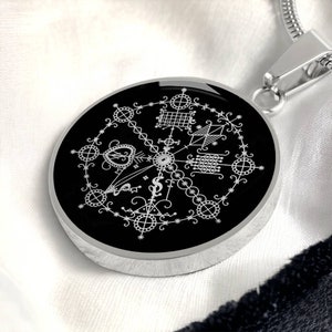 MILOKAN Voodoo Necklace Veve Pendant Gold Silver Jewelry Charm Chain - Etsy