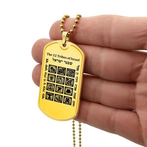 Kabbalah Ephod Necklace Hoshen Pendant 12 Tribes of Israel Jewelry Gold ...