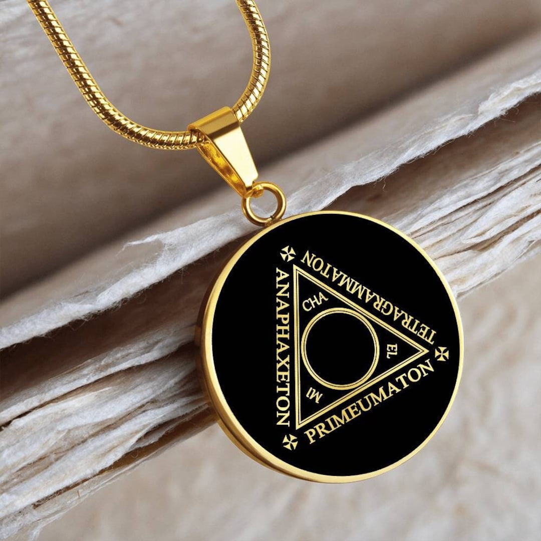 Magic Triangle of King Solomon Necklace Seal Pendant King Solomon ...
