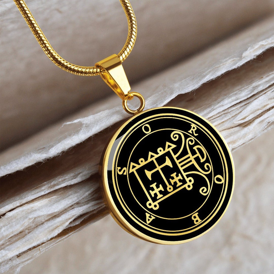 Orobas Sigil Necklace Goetia Pendant Jewelry Gold Silver Charm - Etsy