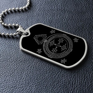 Lemegeton Magical Circle of Solomon Seal Necklace Pendant Goetia ...