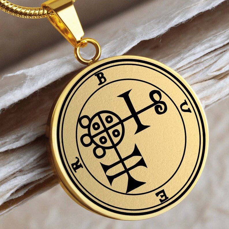 Demon Necklace Buer Sigil Seal Jewelry Goetia Amulet Talisman Pendant ...
