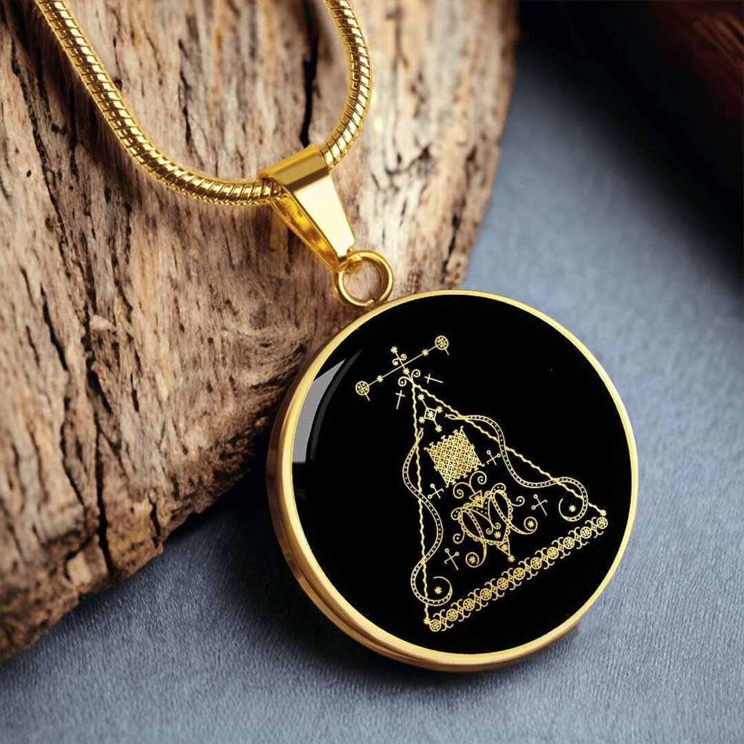MILOKAN Necklace Voodoo Jewelry Veve Pendant Gold Silver Charm Amulet ...