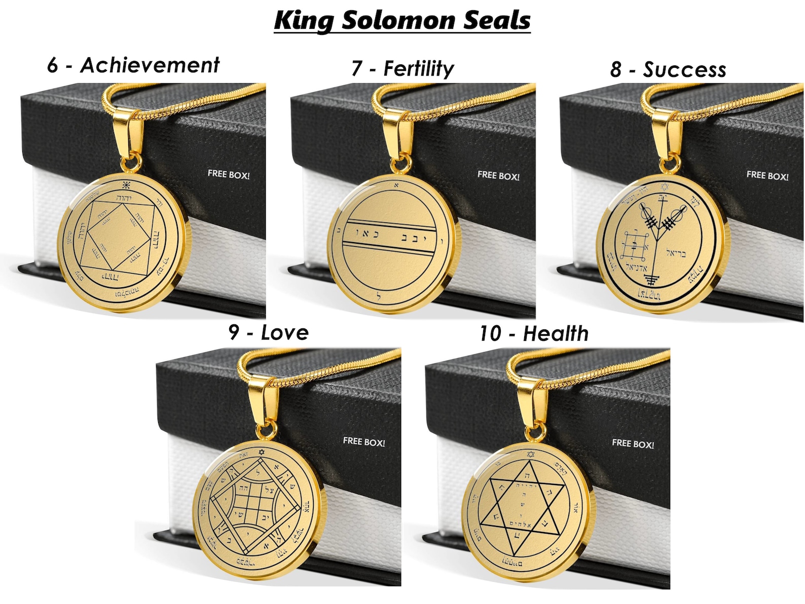 King Solomon Seal Talisman Amulet Necklace Jewelry Pendant - Etsy