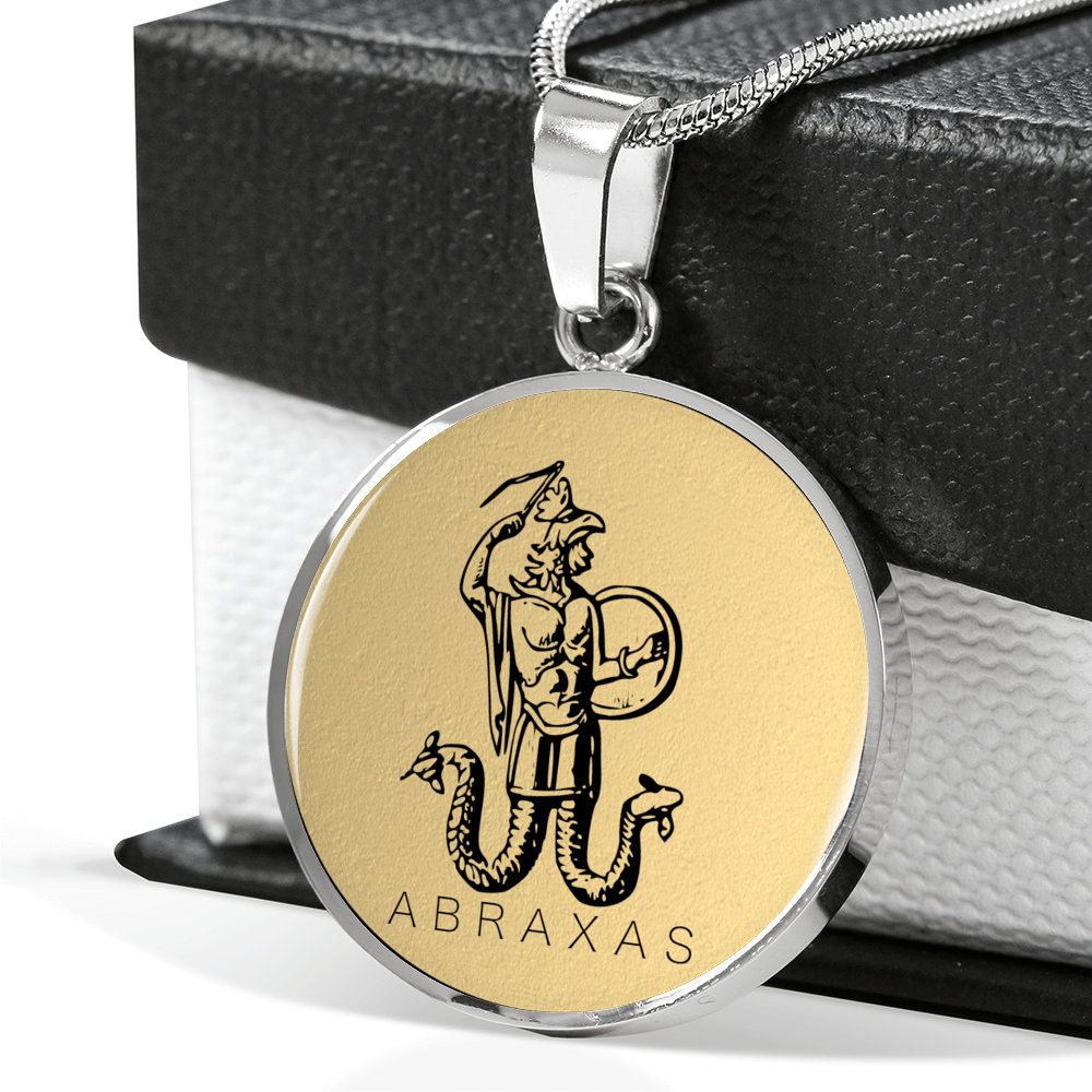 Abraxas Necklace Jewelry Gnostic Pendant Coin - Etsy