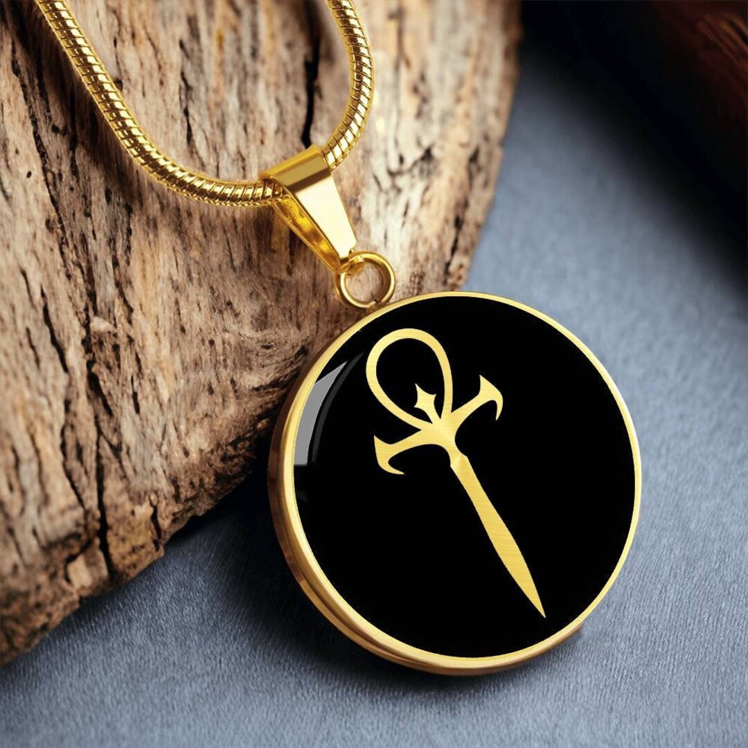 Vampire Ankh Necklace Pendant Gothic Jewelry Gold Silver Charm - Etsy