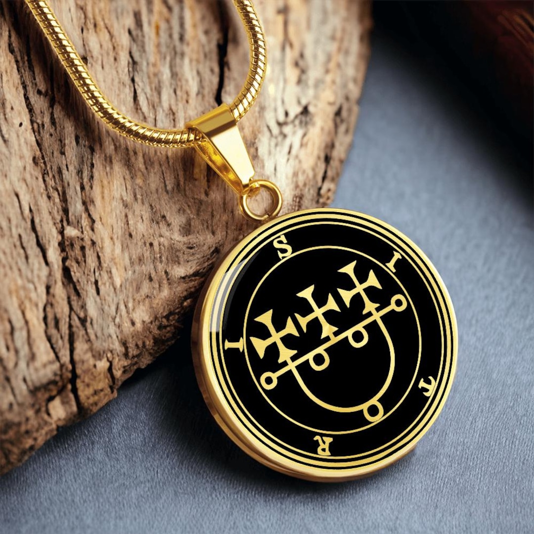 Sitri Sigil Jewelry Necklace Pendant Gold Silver Demon Seal Goetia ...