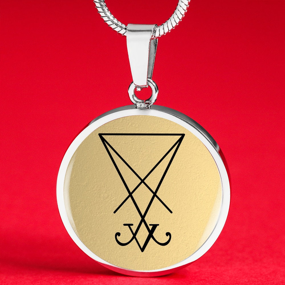 Lucifer Sigil Necklace Jewelry Amulet Seal Pendant | Etsy