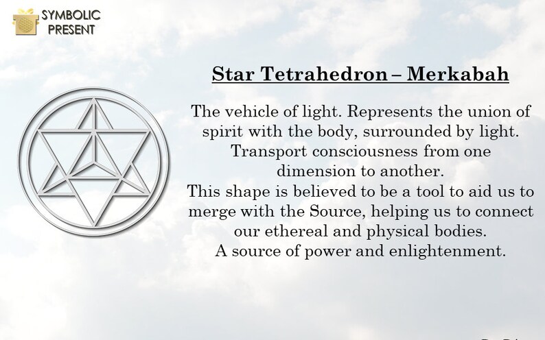 Merkabah Star Tetrahedron Necklace Merkaba Pendant Kabbalah Jewelry ...