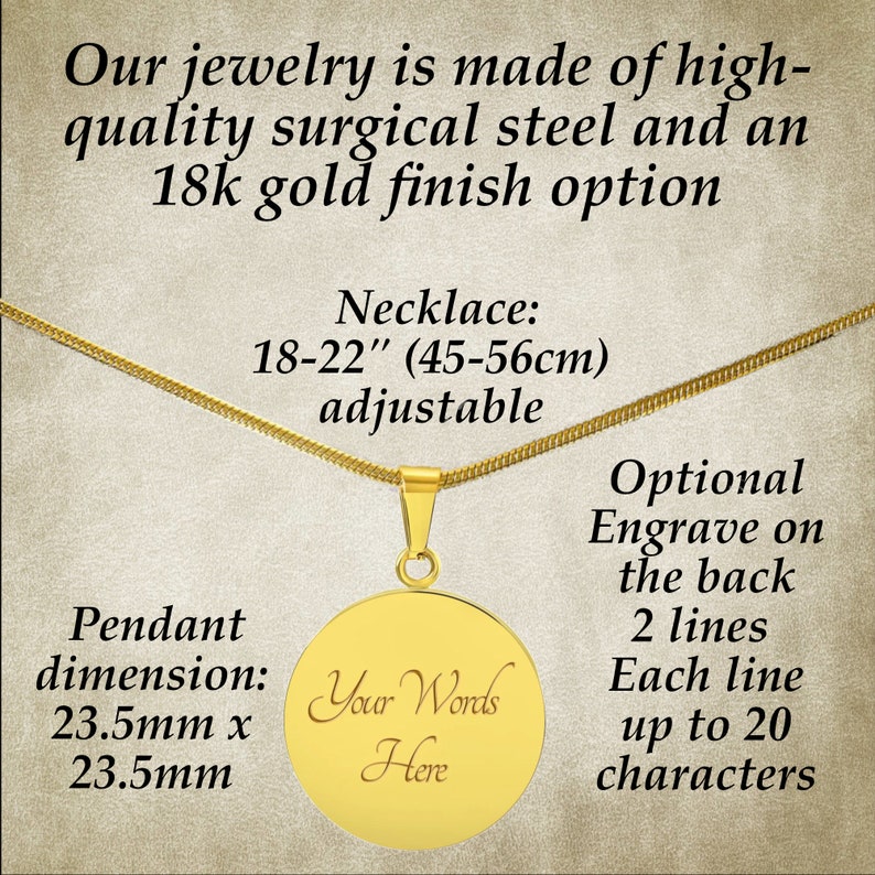 Gratitude Symbol Necklace Thankful Jewelry Pendant Thank You Gift Gold ...