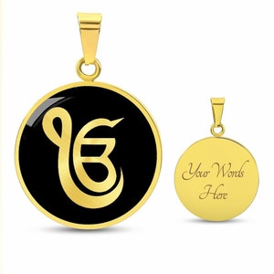 Ek Onkar Necklace Sikh Pendant Punjab Jewelry Gold Silver Charm Chain ...
