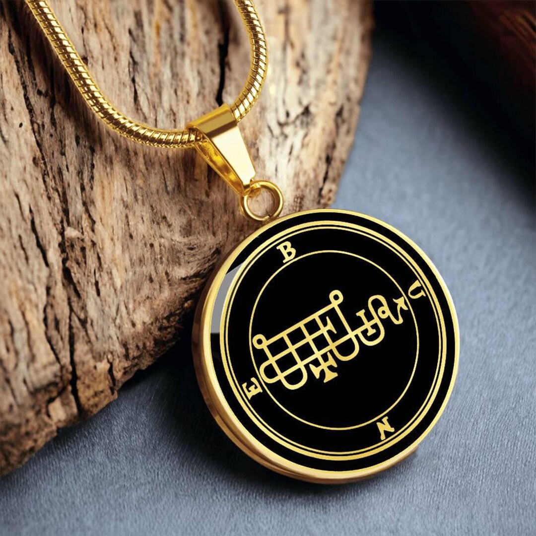 Bune Sigil Necklace Pendant Jewelry Gold Amulet Silver Talisman Charm ...