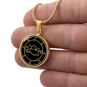 Clauneck Sigil Necklace Jewelry Pendant Goetia Gold Silver - Etsy