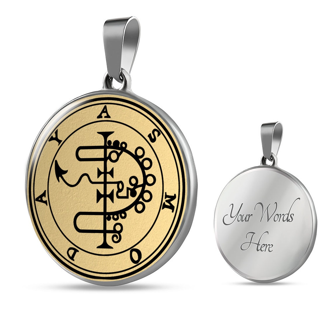 Demon Seal Sigil Necklace Jewelry Goetia Amulet Talisman | Etsy