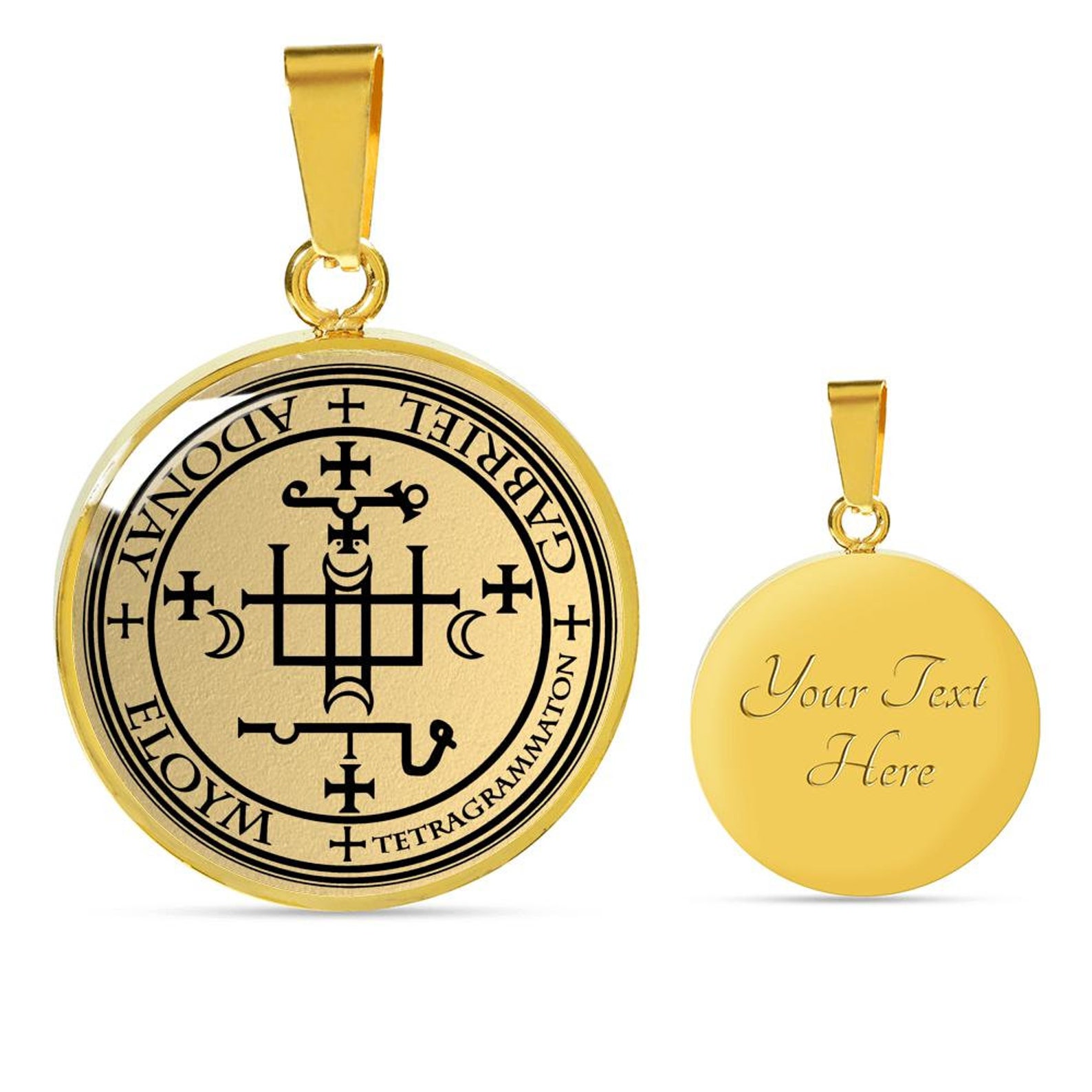 Archangel Seal Amulet Sigil Talisman Necklace Pendant Jewelry - Etsy