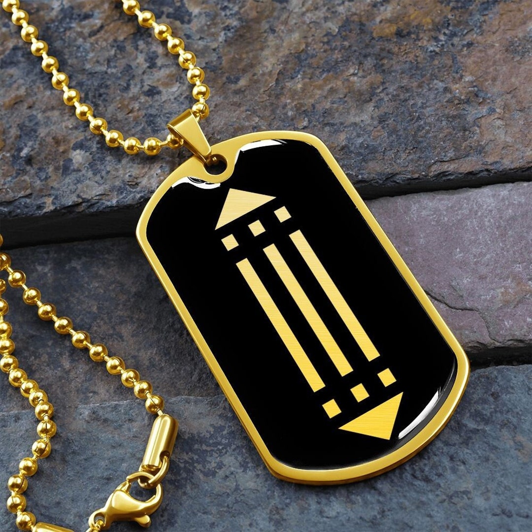 Atlantis Necklace Pendant Luxor Jewelry Dim Atletica Gold - Etsy