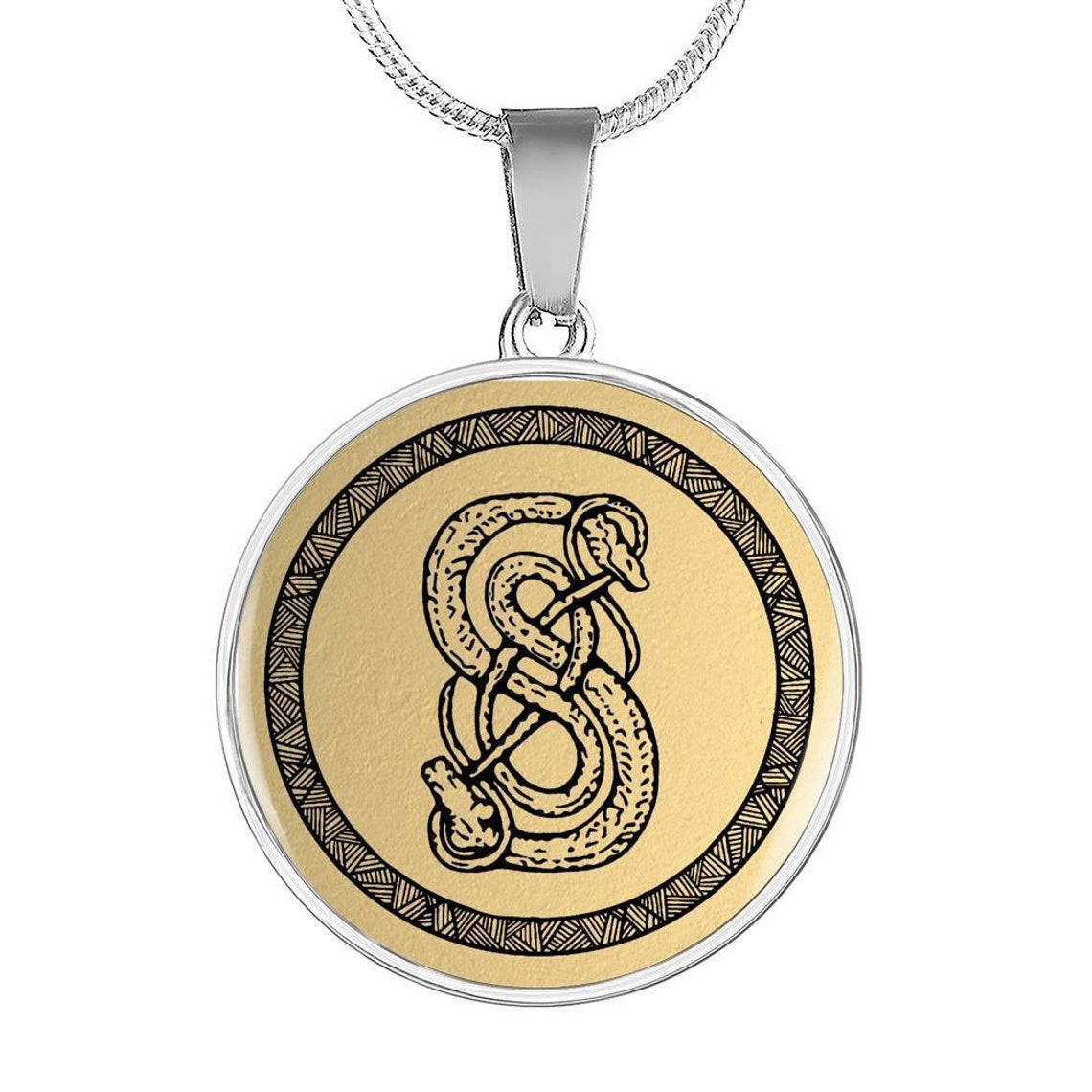 Loki Necklace Pendant Jewelry Symbol Norse Pagan - Etsy