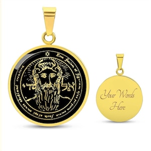 First Pentacle of the Sun Solomon Seal Necklace Pendant Gold Talisman ...