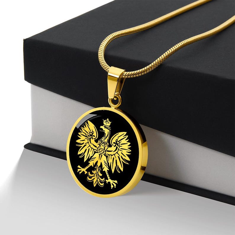 Polish Eagle Necklace Poland Jewelry Pendant Gift Gold Silver - Etsy