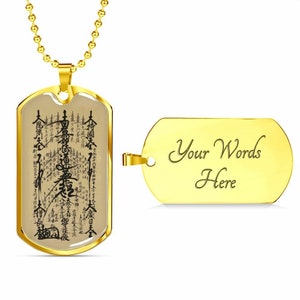 Nam Myoho Renge Kyo Necklace Gohonzon Nichiren Scroll Gold Jewelry - Etsy