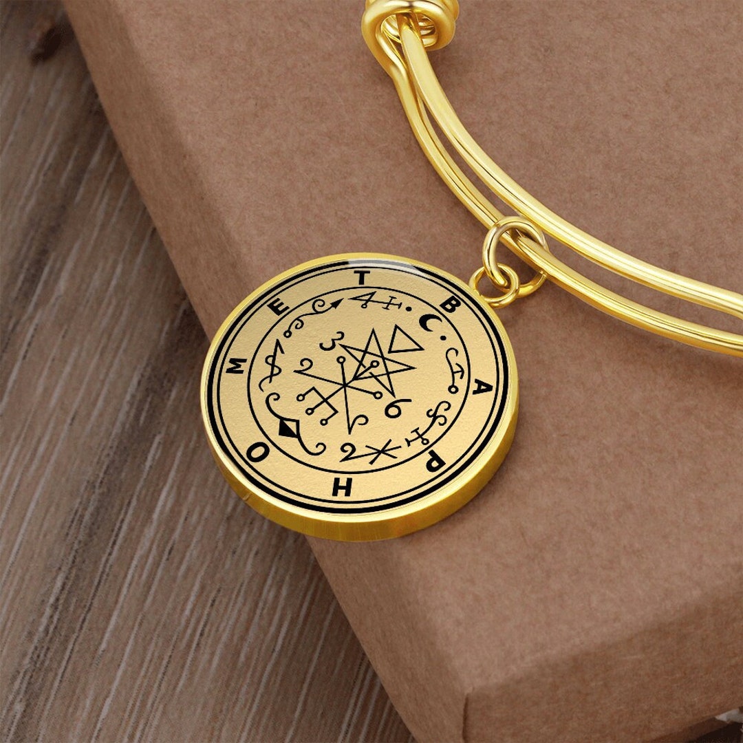 Lilith Bracelet Lucifer Pendant Sigil Jewelry Gold Silver Amulet ...