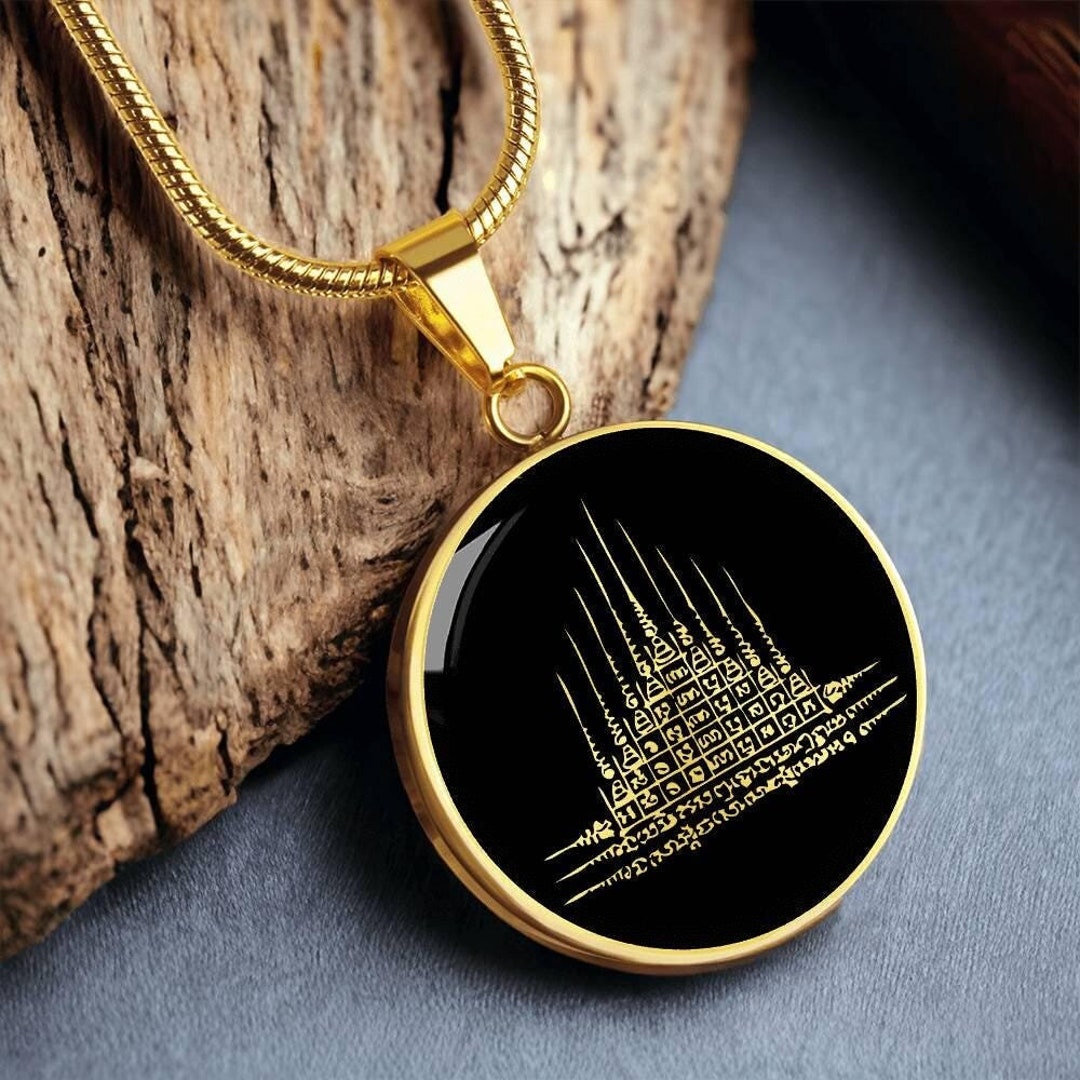Sak Yant Necklace Yant Gao Yord Pendant Thailand Jewelry Thai Gold ...