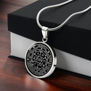 Grand Pentacle of Solomon Necklace Seal Pendant King Solomon Jewelry ...