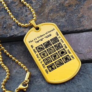 Kabbalah Ephod Necklace Hoshen Pendant 12 Tribes of Israel Jewelry Gold ...