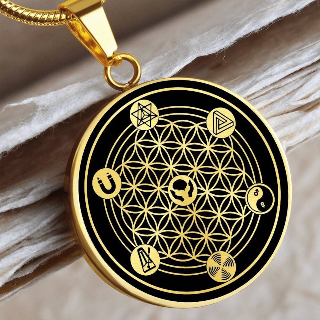 Hermetic Necklace Hermeticism Pendant Jewelry Gold Silver Chain Amulet ...