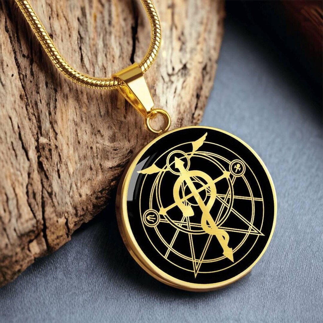 Fullmetal Alchemist Necklace Transmutation Circle Pendant Alchemy ...