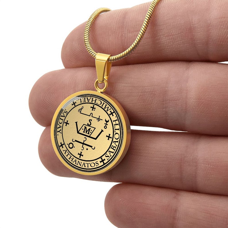 Archangel MICHAEL Pendant Necklace Sigil Gold Silver Jewelry - Etsy