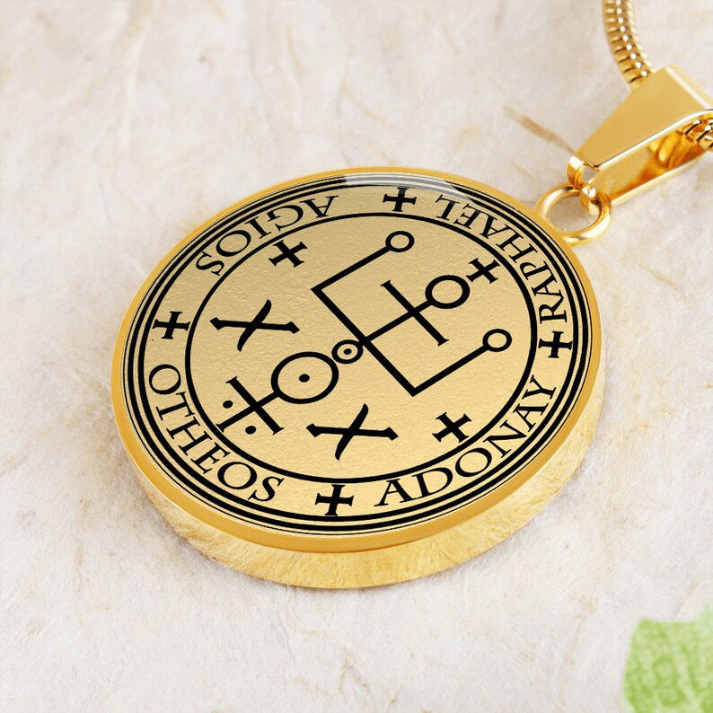 Archangel RAPHAEL Pendant Necklace Gold Jewelry Silver - Etsy