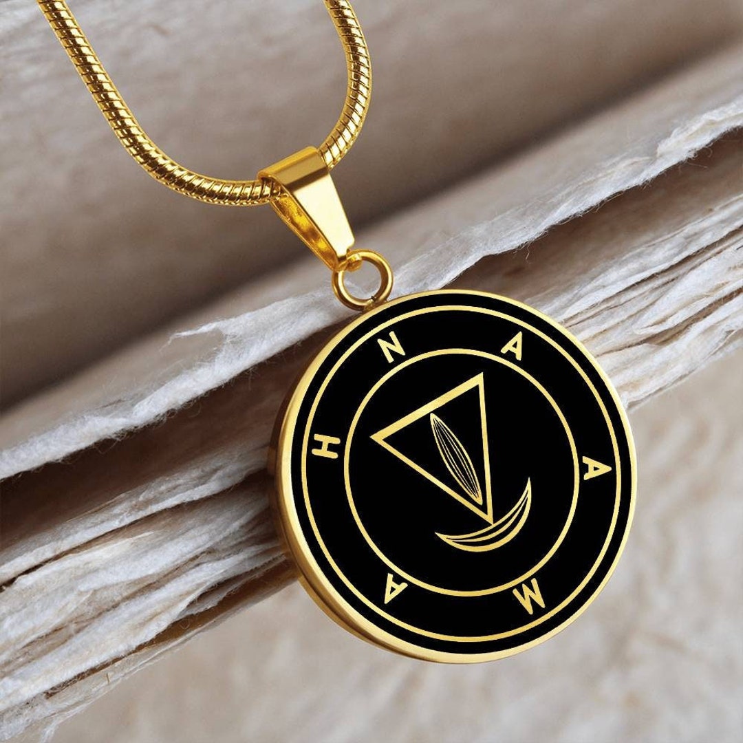 Naamah Demon Necklace Sigil Seal Pendant Jewelry Gold Amulet Silver ...