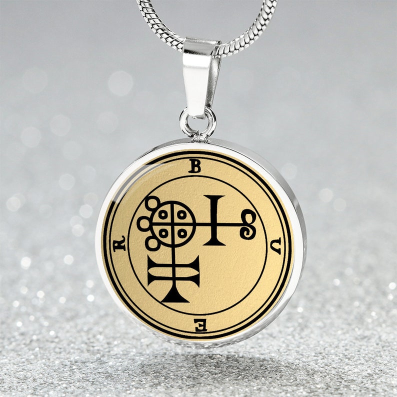 Demon Necklace Buer Sigil Seal Jewelry Goetia Amulet Talisman Pendant ...