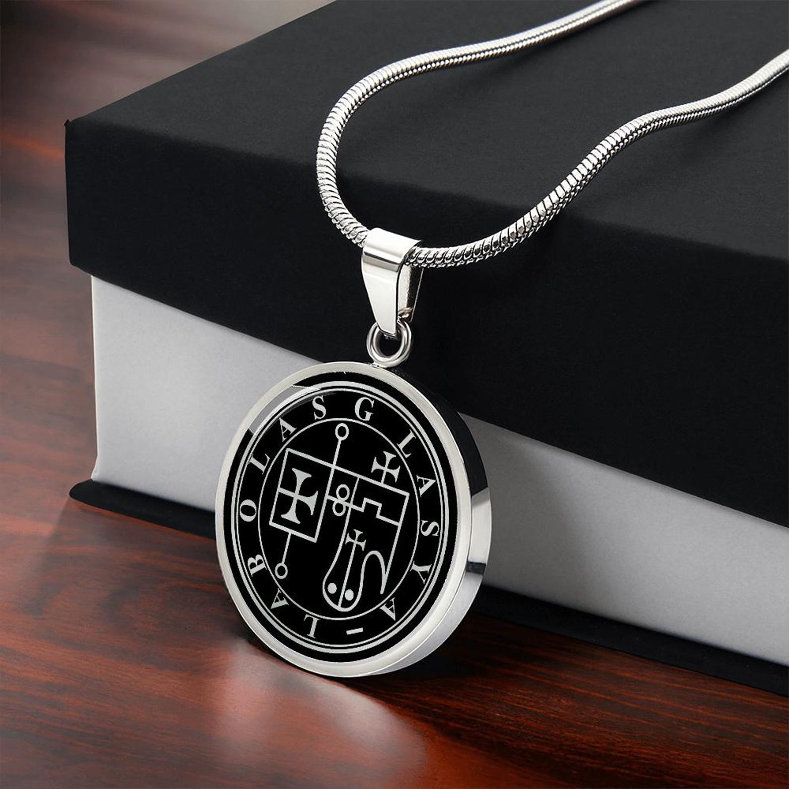 Glasya Labolas Sigil Necklace Demon Pendant Goetia Jewelry Gold Silver ...