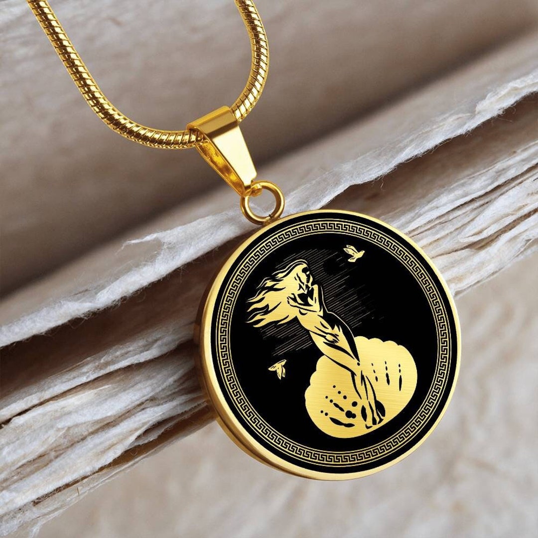 Aphrodite Necklace Venus Pendant Fertility Charm Jewelry Gold Silver ...