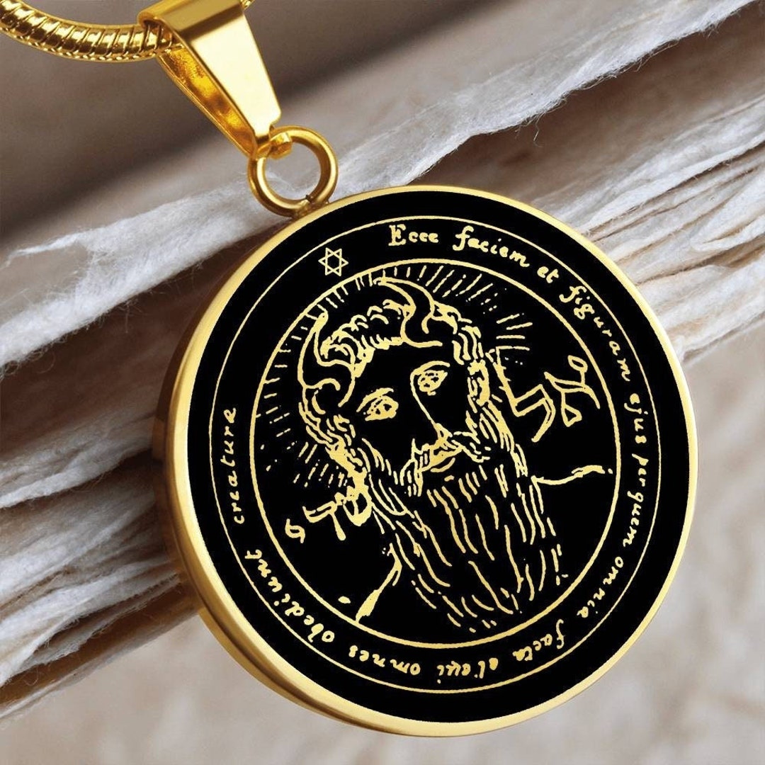 First Pentacle of the Sun Solomon Seal Necklace Pendant Gold Talisman ...