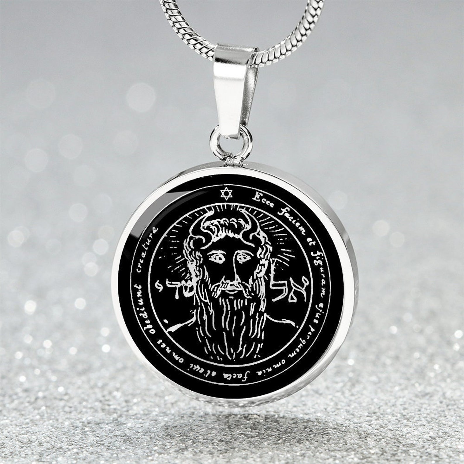 First Pentacle of the Sun Solomon Seal Necklace Pendant Gold Talisman ...