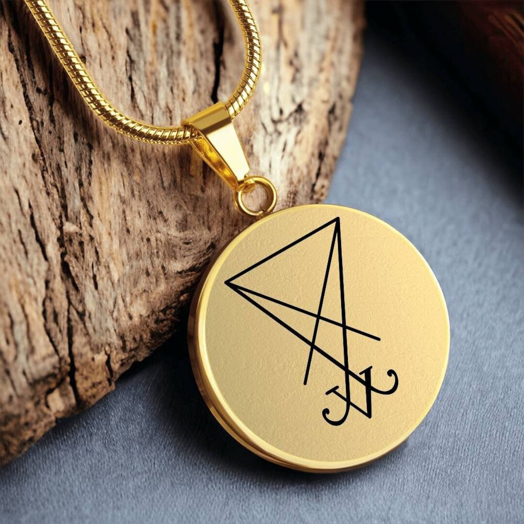 Lucifer Sigil Necklace Jewelry Amulet Seal Pendant Gold Silver Charm - Etsy