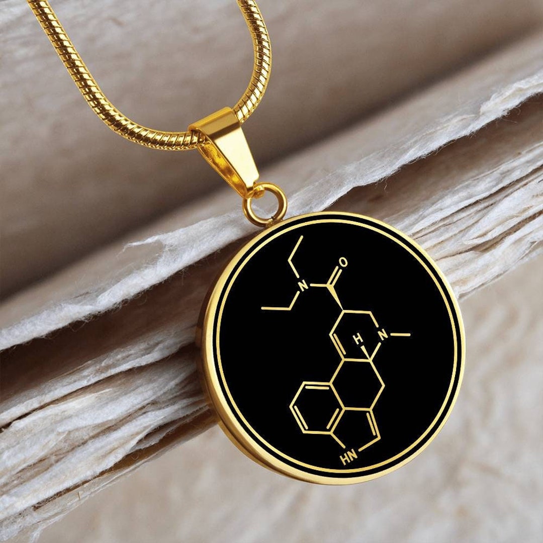LSD Molecule Necklace Science Jewelry Gift Pendant - Etsy