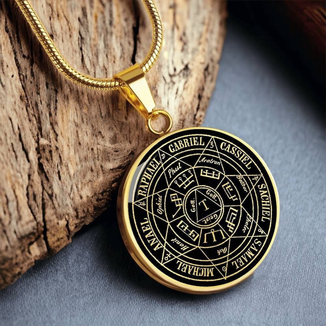7 Seven Archangels Necklace Archangel Pendant Jewelry Gold Silver ...