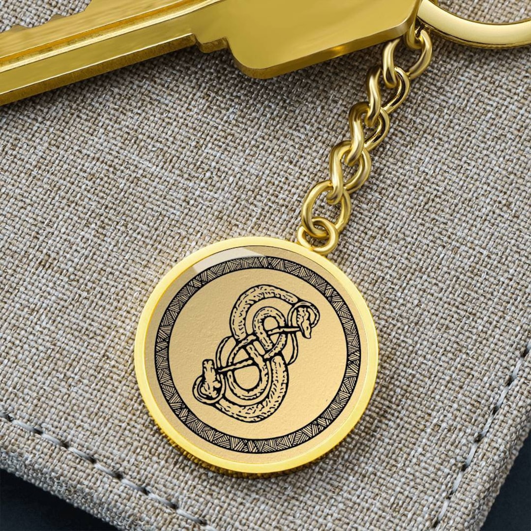 Loki Symbol Schlüsselanhänger Wikinger Schlange Graviert - Etsy.de