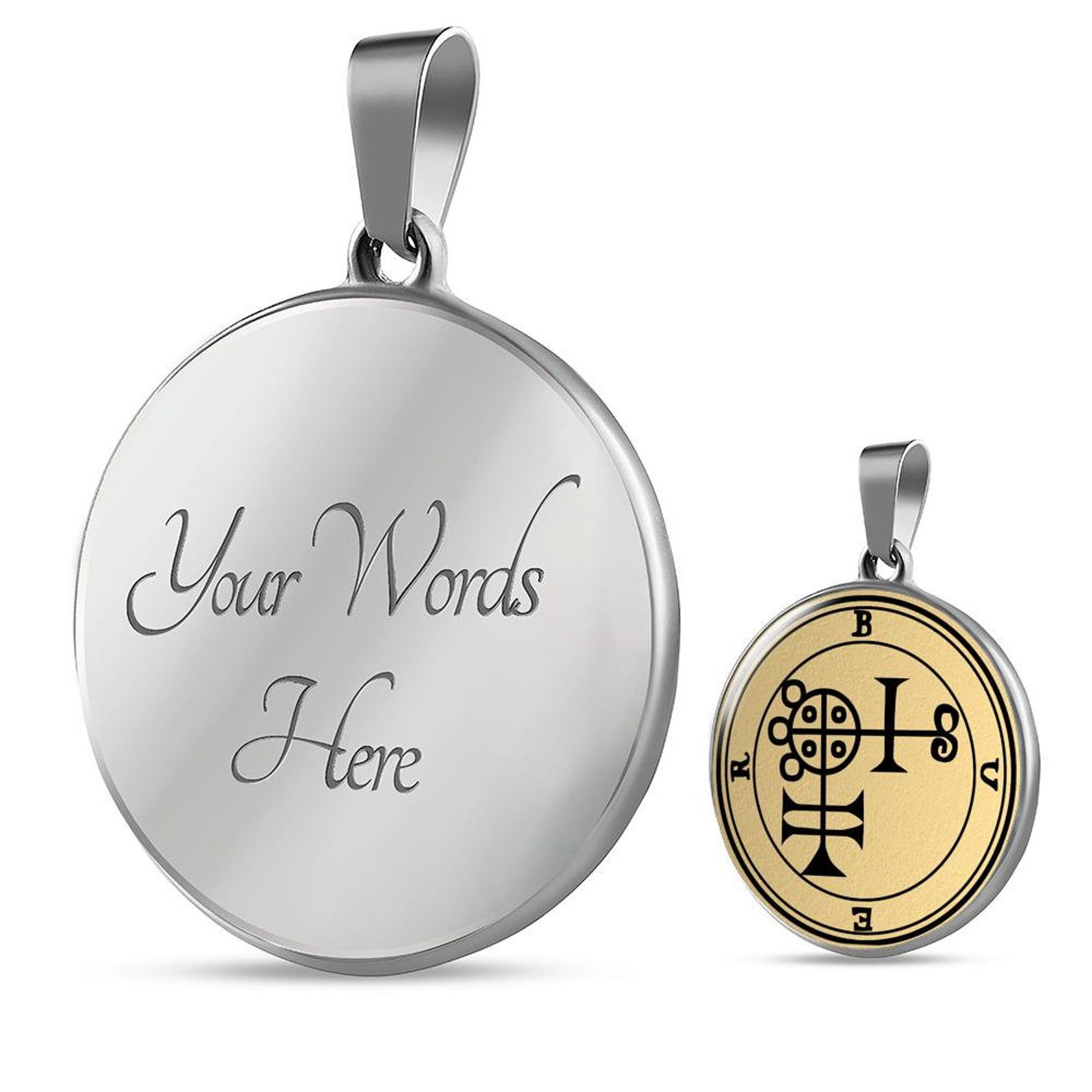 Demon Necklace Buer Sigil Seal Jewelry Goetia Amulet Talisman Pendant ...
