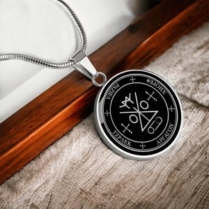Archangel Raziel Sigil Necklace Angel Seal Pendant Jewelry Gold Silver ...