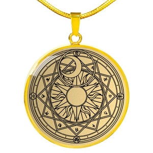 Witchcraft Jewelry Celestial Amulet Necklace Pendant - Etsy