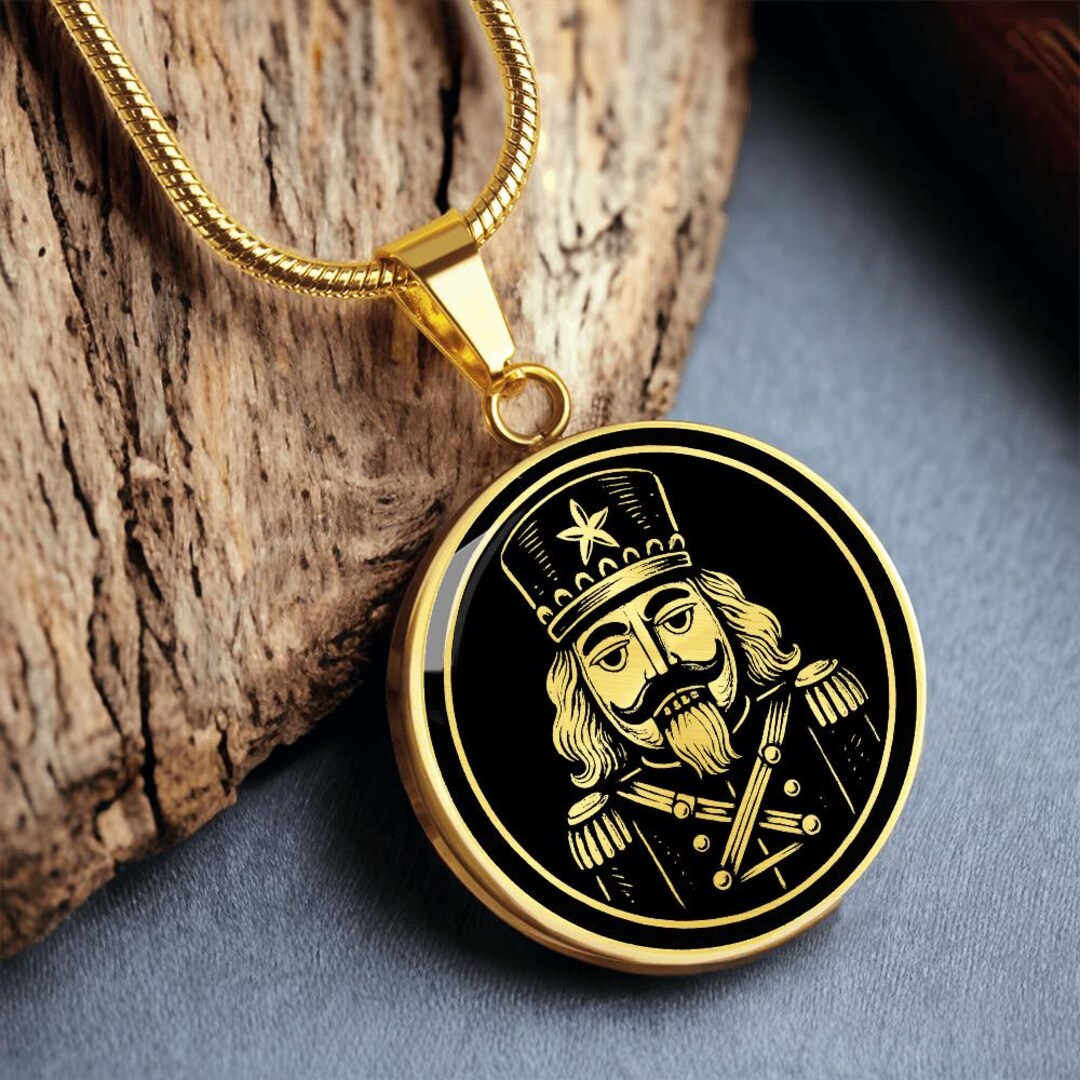 Nutcracker Necklace Christmas Pendant Holiday Jewelry Gift Gold Silver ...