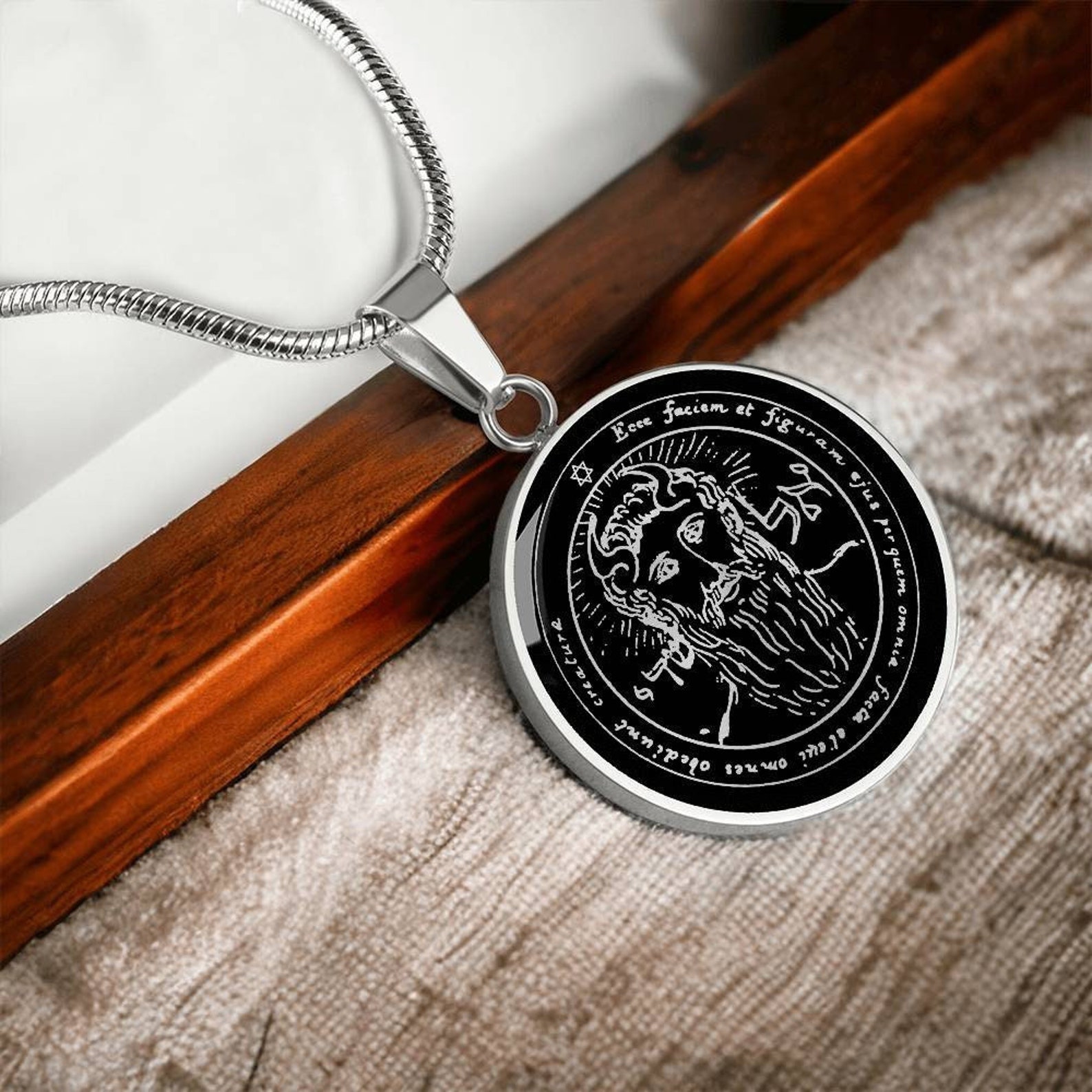 First Pentacle of the Sun Solomon Seal Necklace Pendant Gold Talisman ...