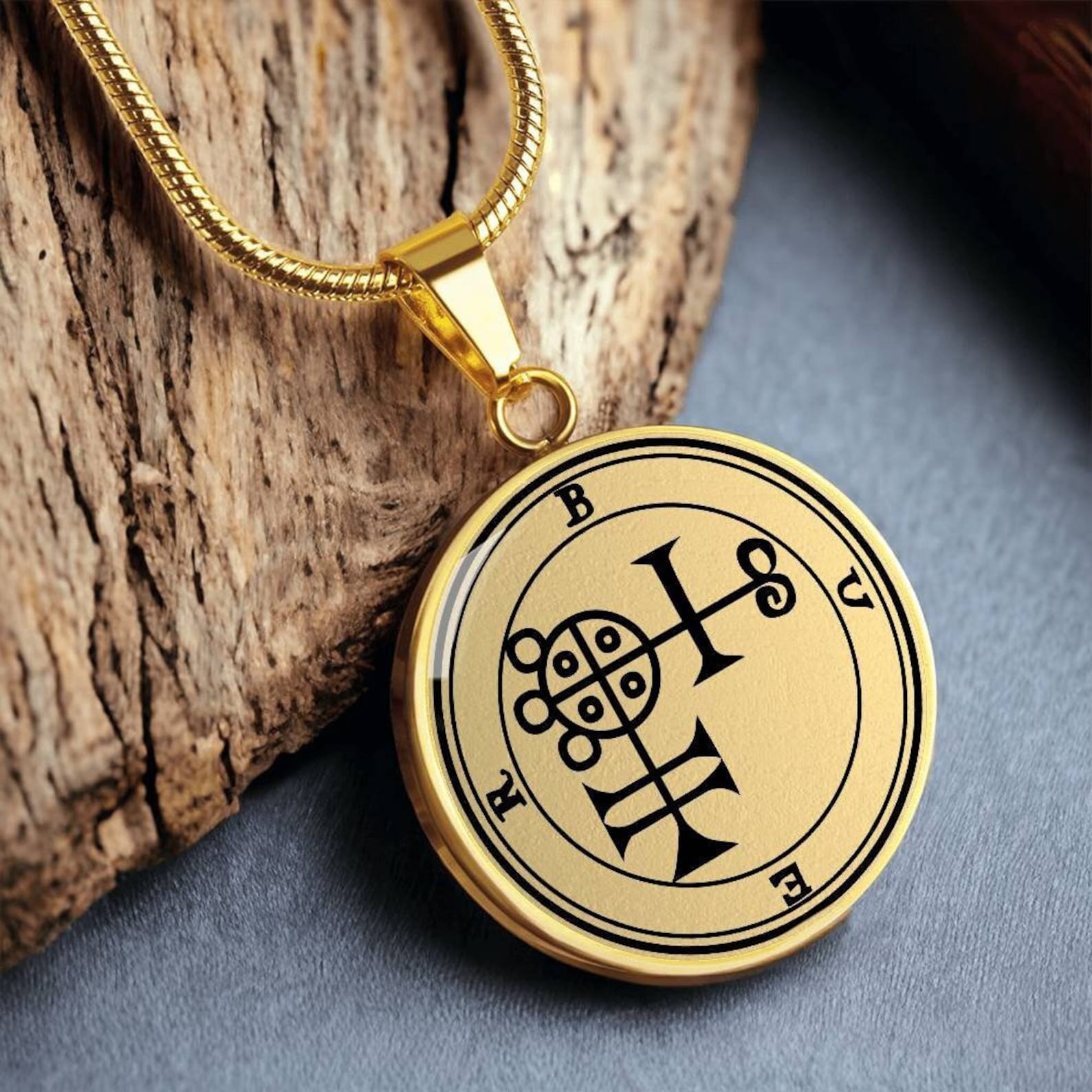 Demon Necklace Buer Sigil Seal Jewelry Goetia Amulet Talisman Pendant ...